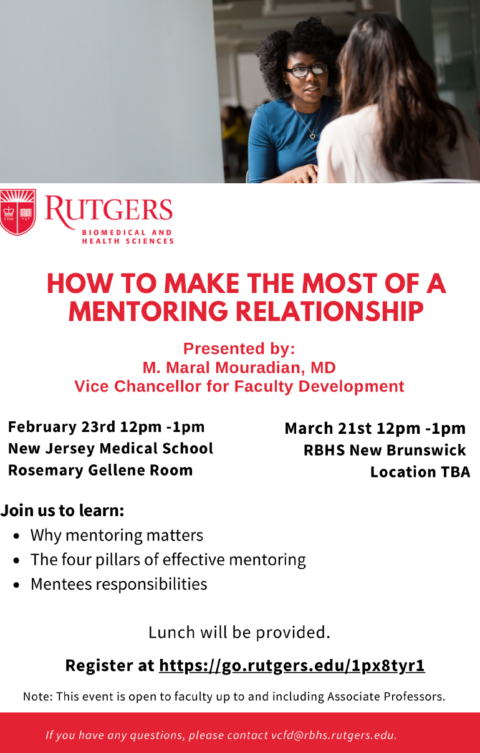 How to Make the Most of a Mentoring Relationship | Rutgers Health ...